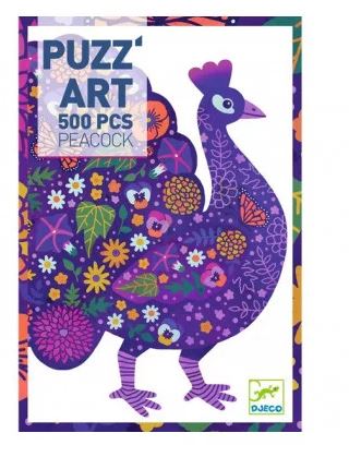 Puzz'art - Peacock 500 pcs | Les Idées Bleues